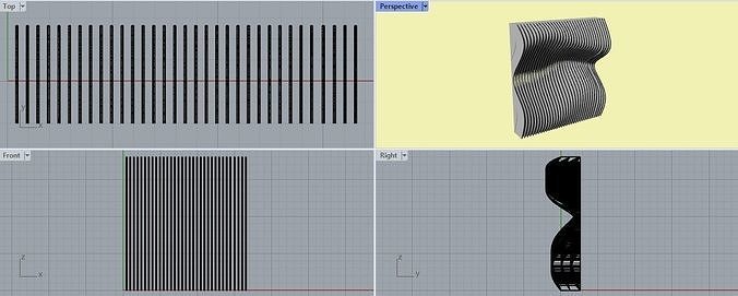 FACADE PANELING - VERTICAL LOUVERS 3D model | CGTrader