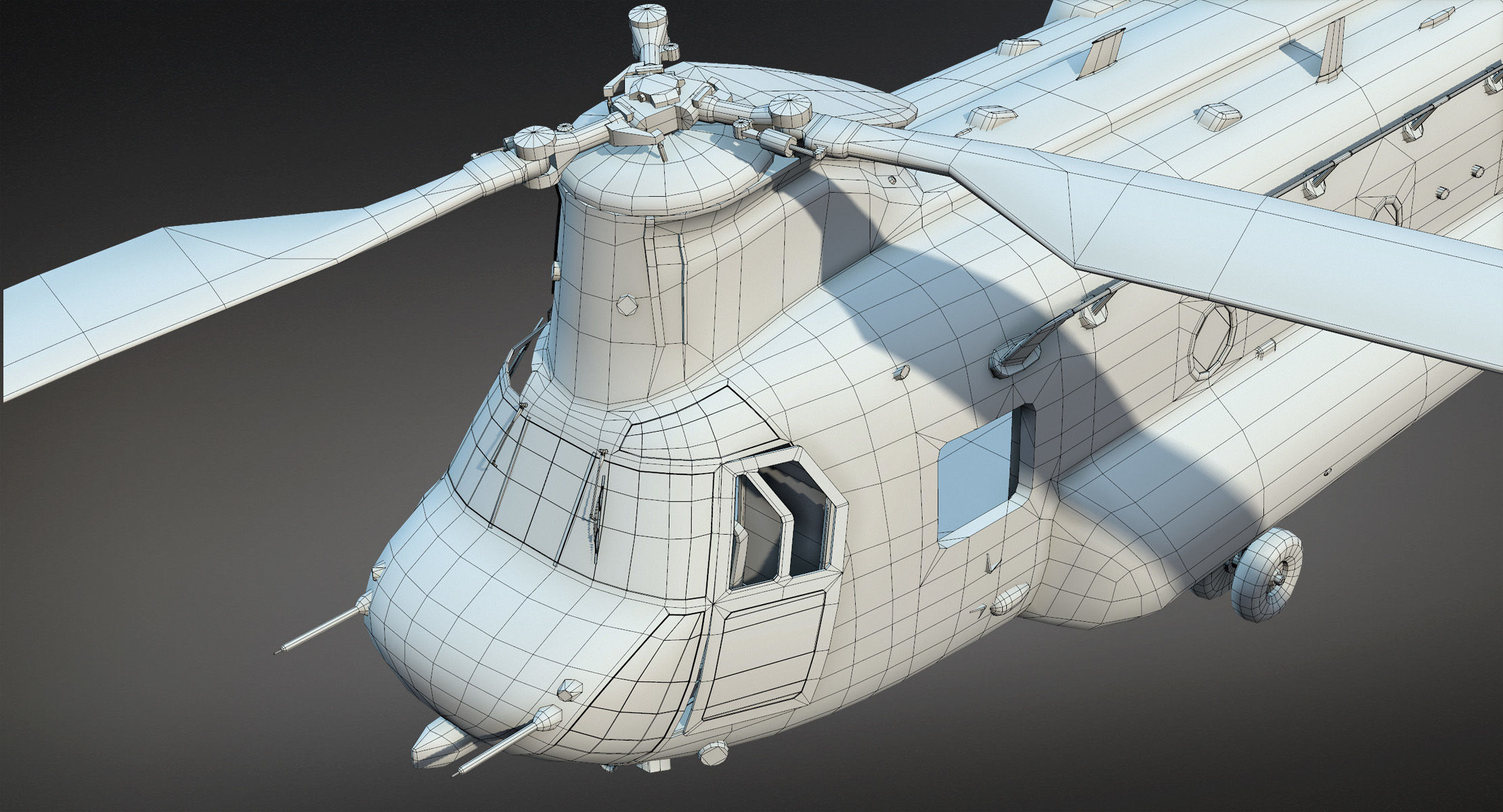 3D model CH-47 Chinook Wrecked VR / AR / low-poly | CGTrader