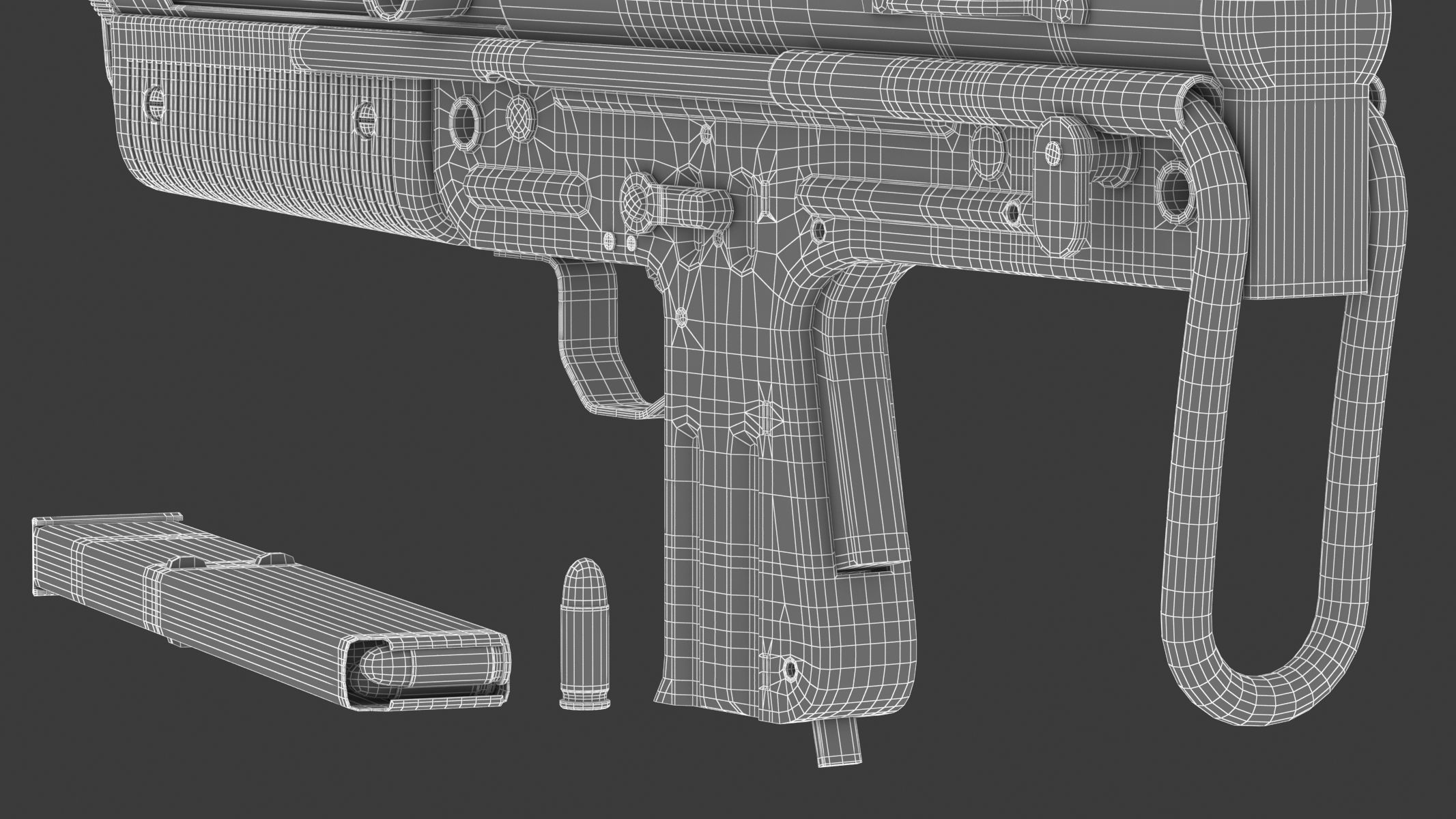 FMK-3 submachine gun 3D model | CGTrader