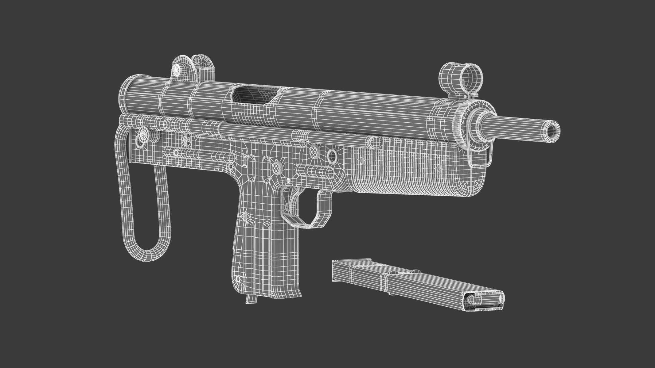 FMK-3 submachine gun 3D model | CGTrader