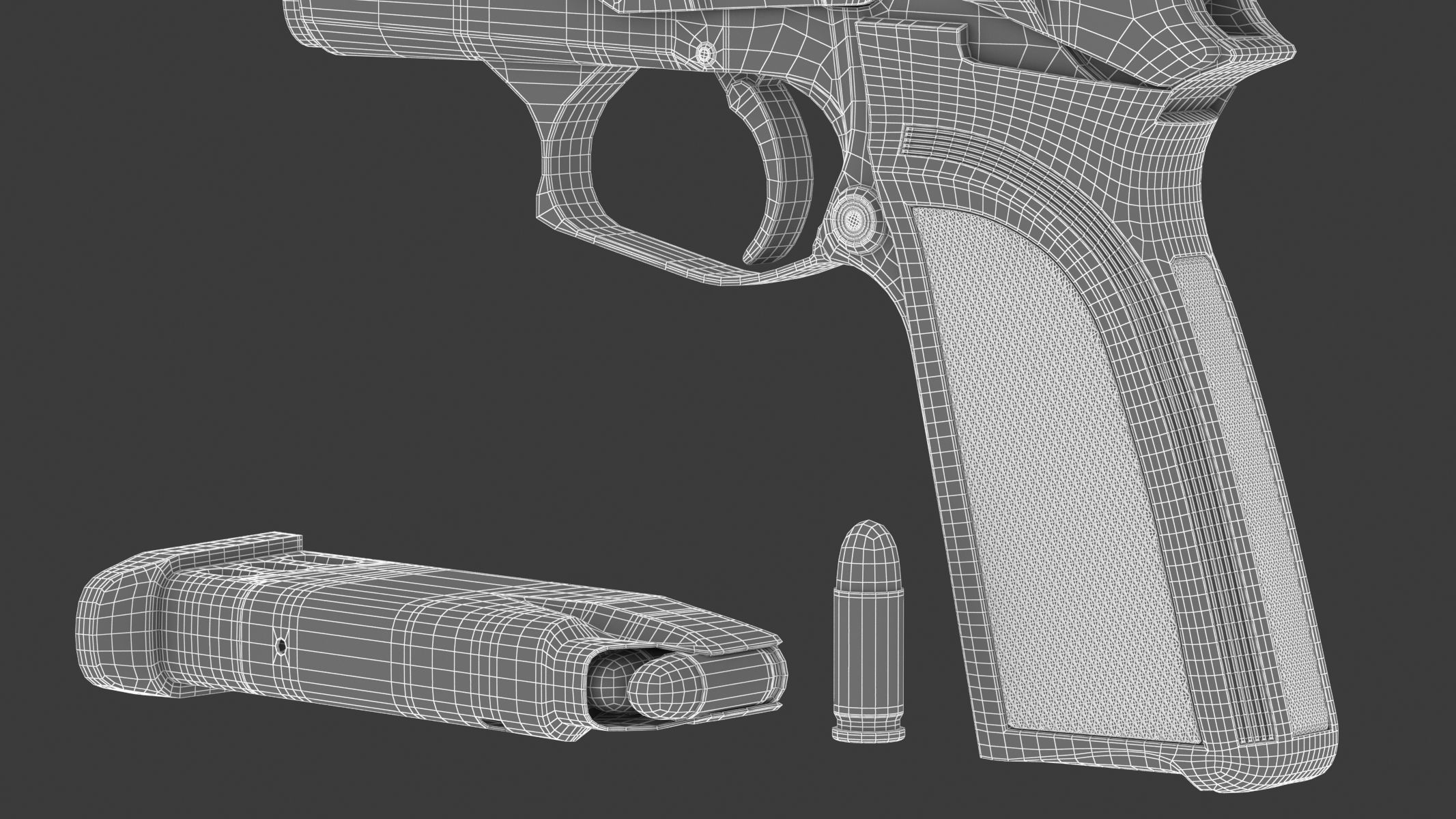 FN HP-DA Pistol 3D model | CGTrader