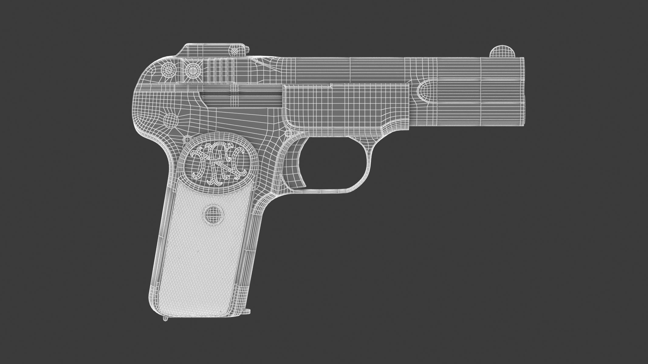 FN M1900 Pistol 3D model | CGTrader