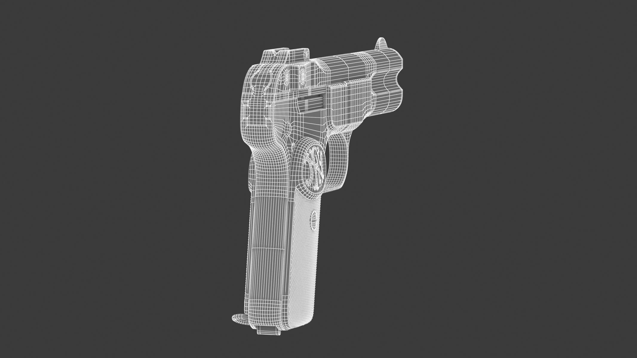 FN M1900 Pistol 3D model | CGTrader