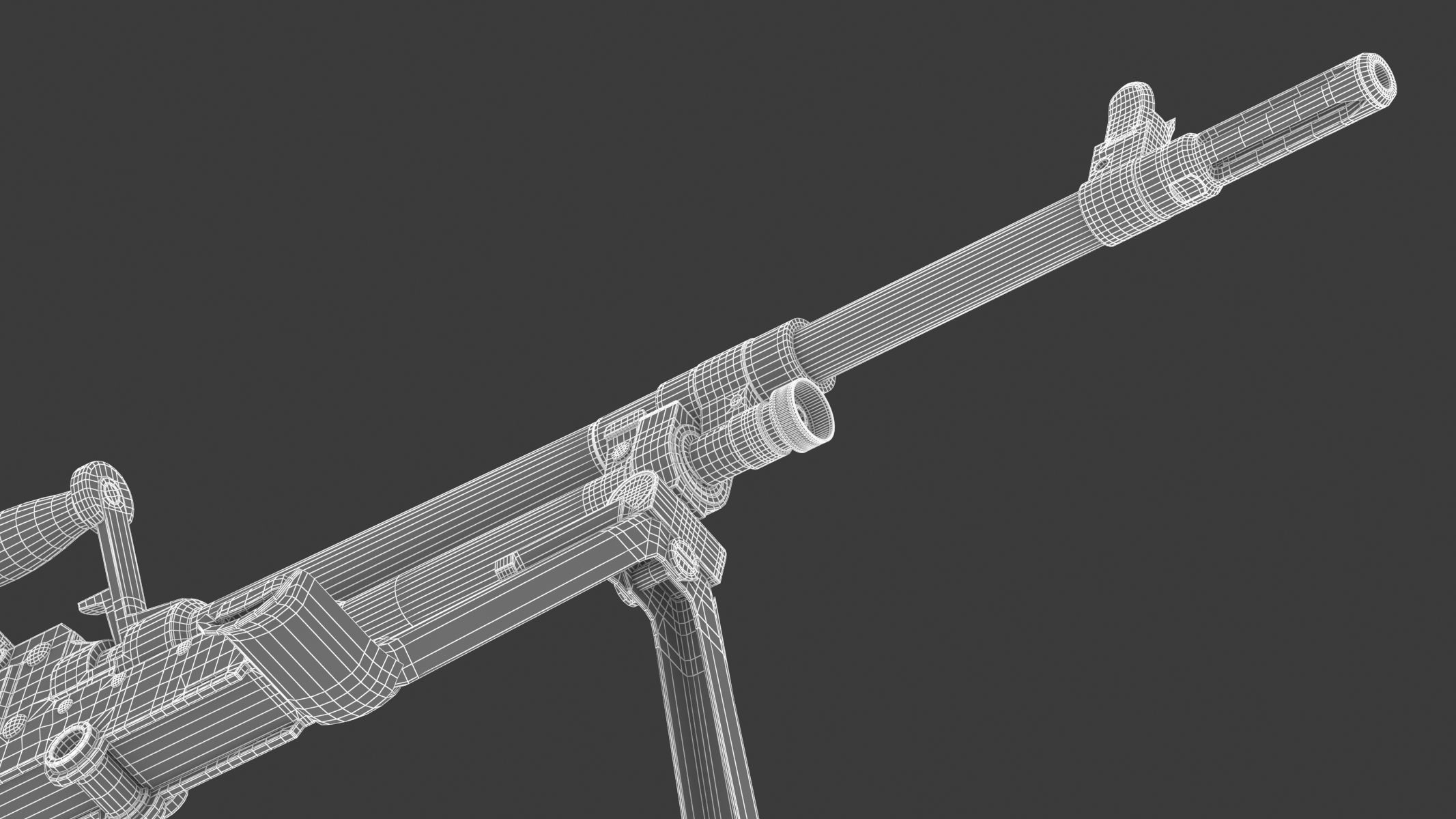 FN MAG Machine Gun 3D model | CGTrader