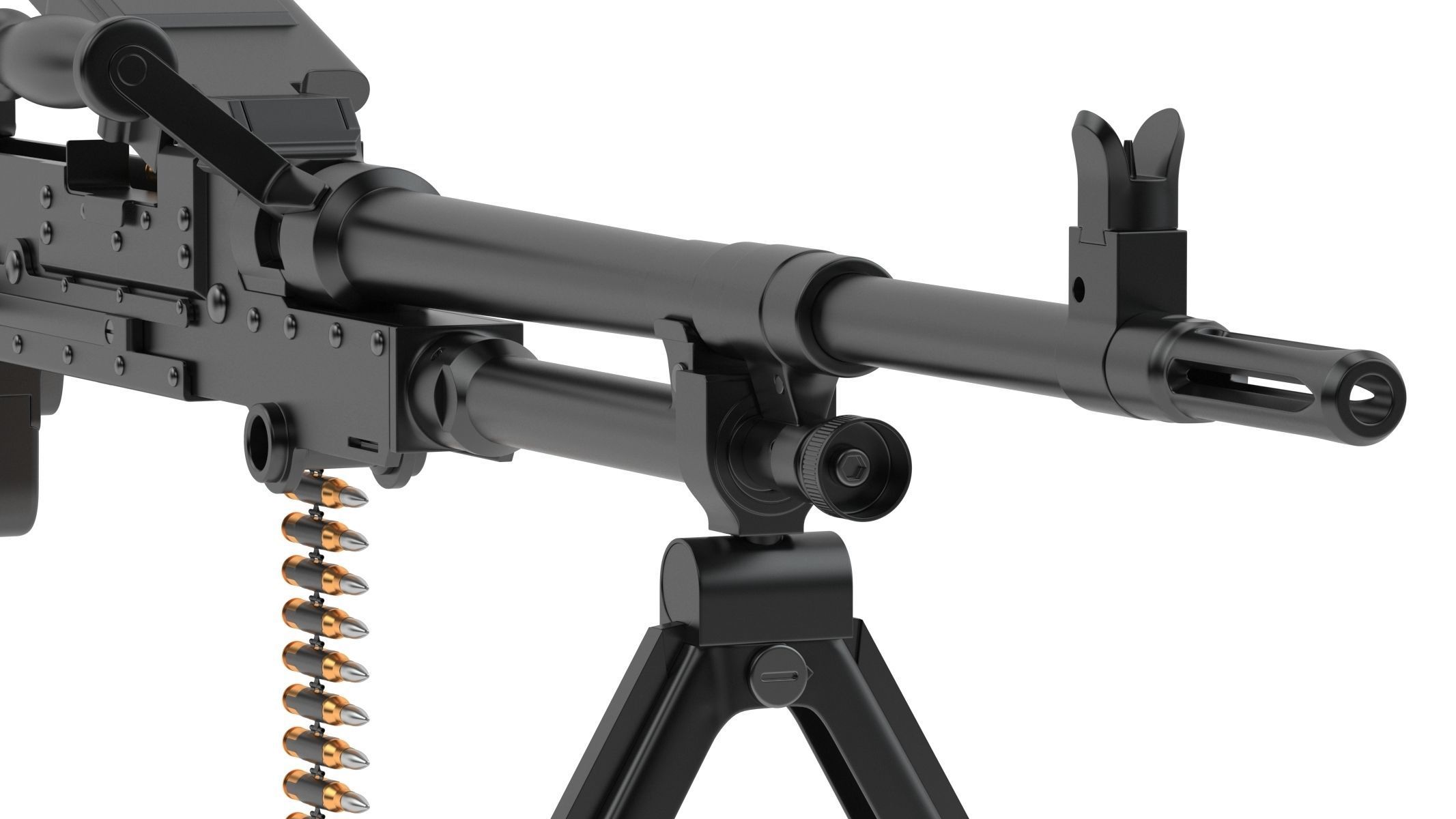 FN MAG Machine Gun 3D model | CGTrader