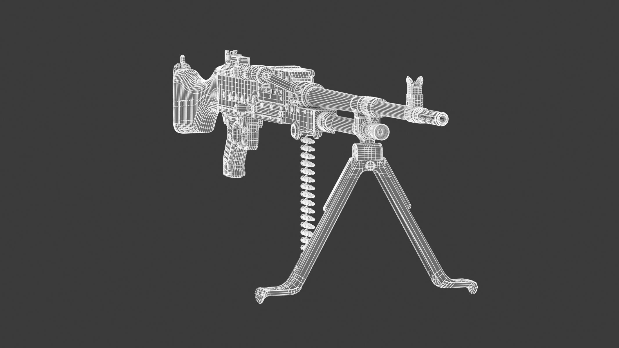 FN MAG Machine Gun 3D model | CGTrader
