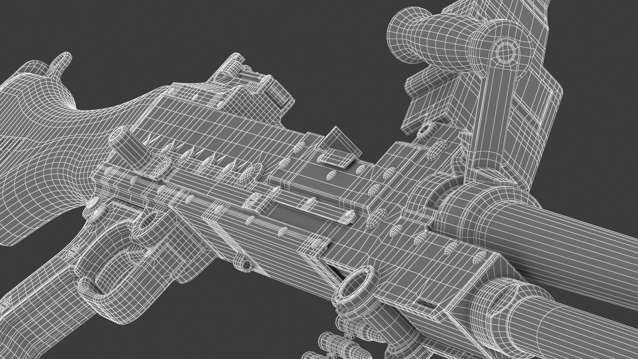 FN MAG Machine Gun 3D model | CGTrader