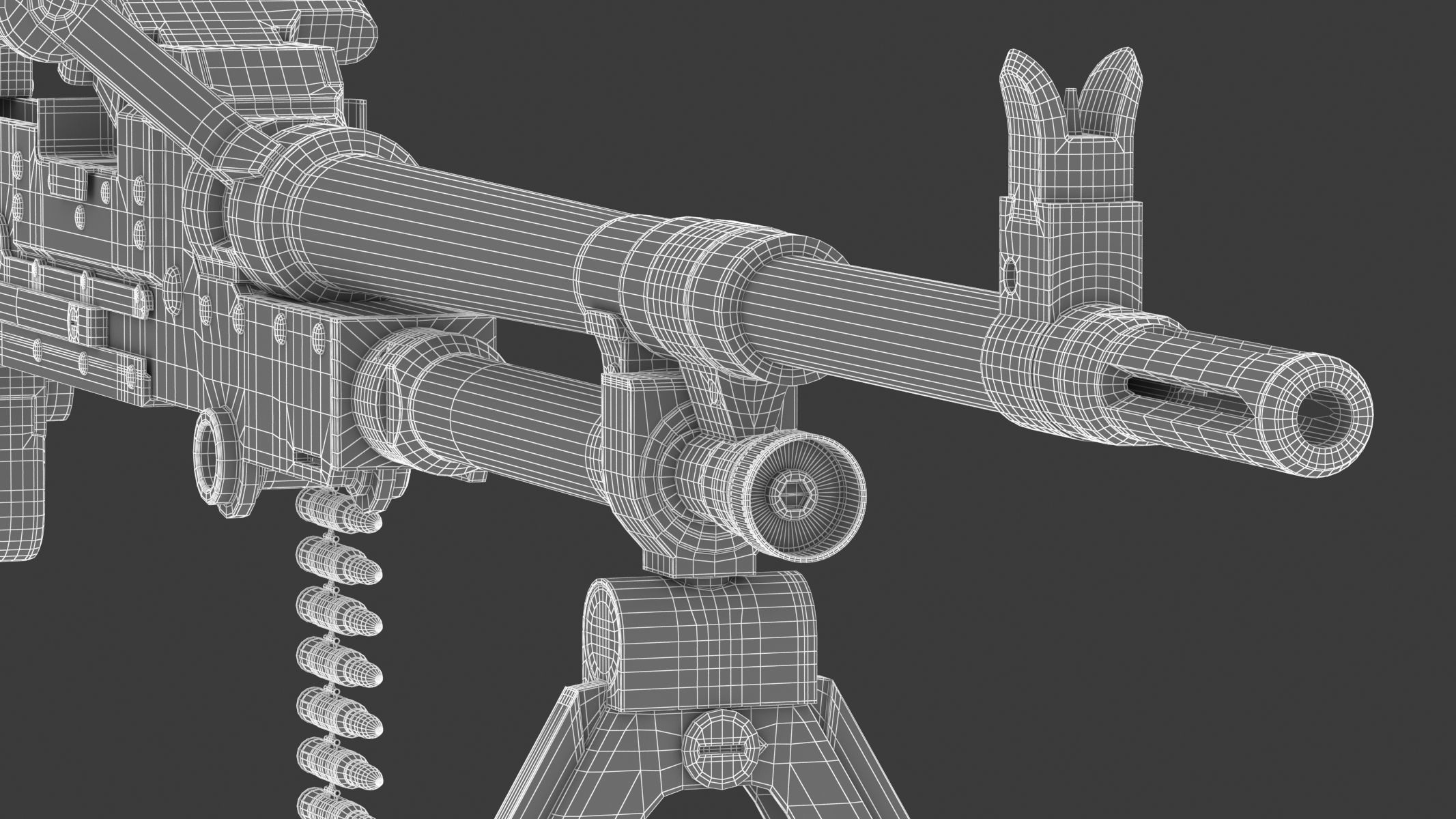 FN MAG Machine Gun 3D model | CGTrader