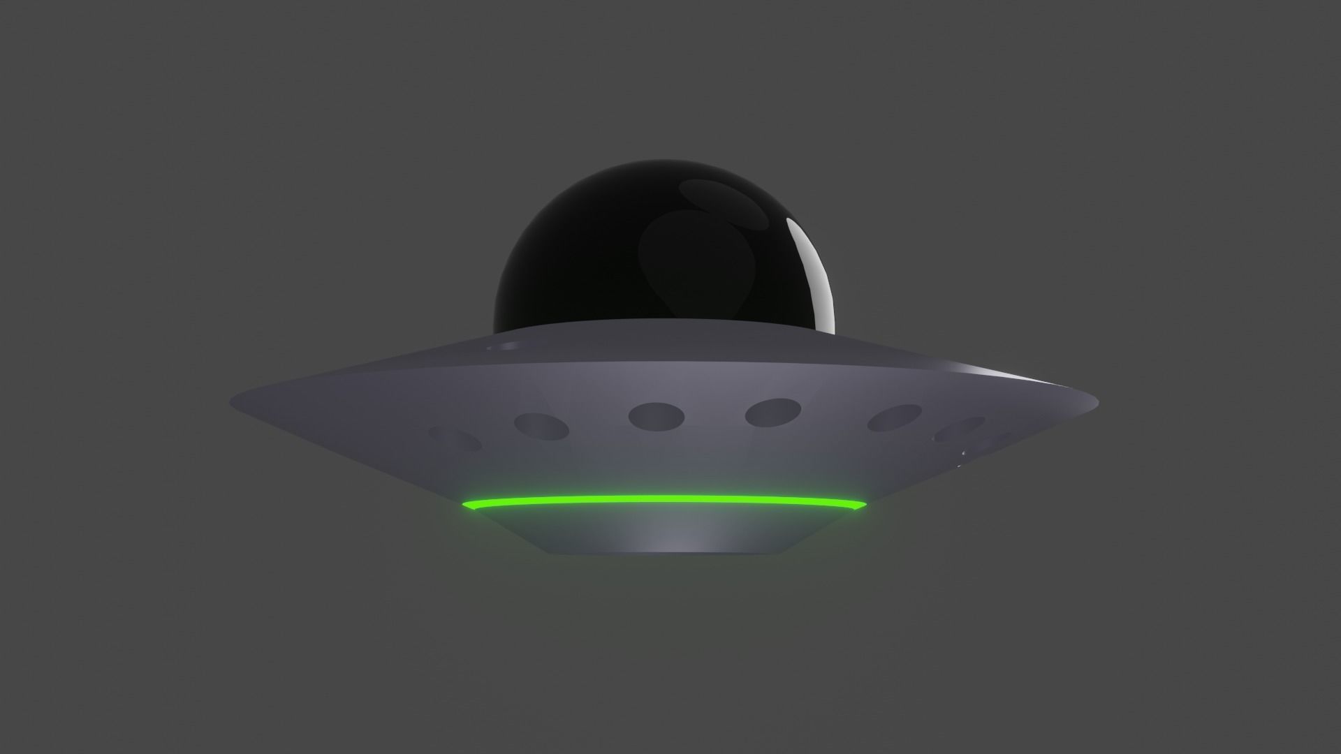 3D model simple metal ufo spaceship VR / AR / low-poly | CGTrader