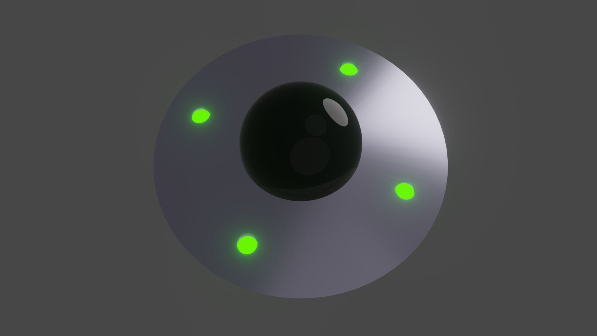 3D model simple metal ufo spaceship VR / AR / low-poly | CGTrader