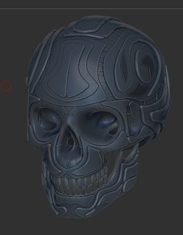 The Cyborg Skull 3D model | CGTrader