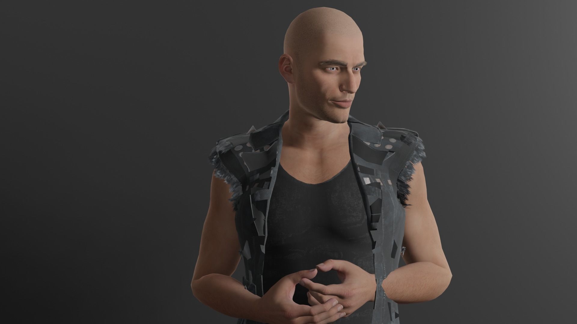 3D model BALD MAN CHARACTER VR / AR / low-poly | CGTrader