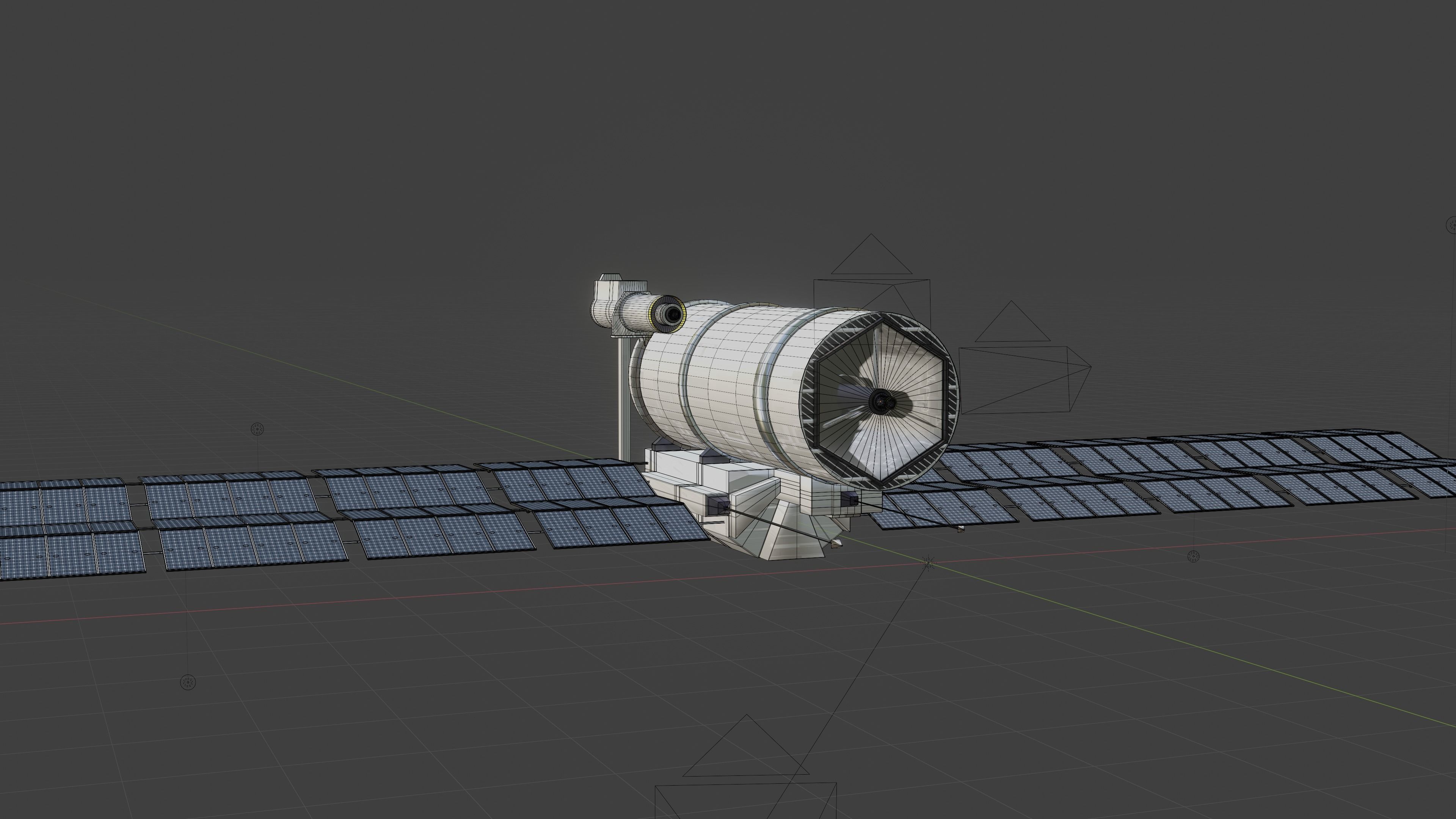 3D model Space laser satellite defence system VR / AR / low-poly | CGTrader
