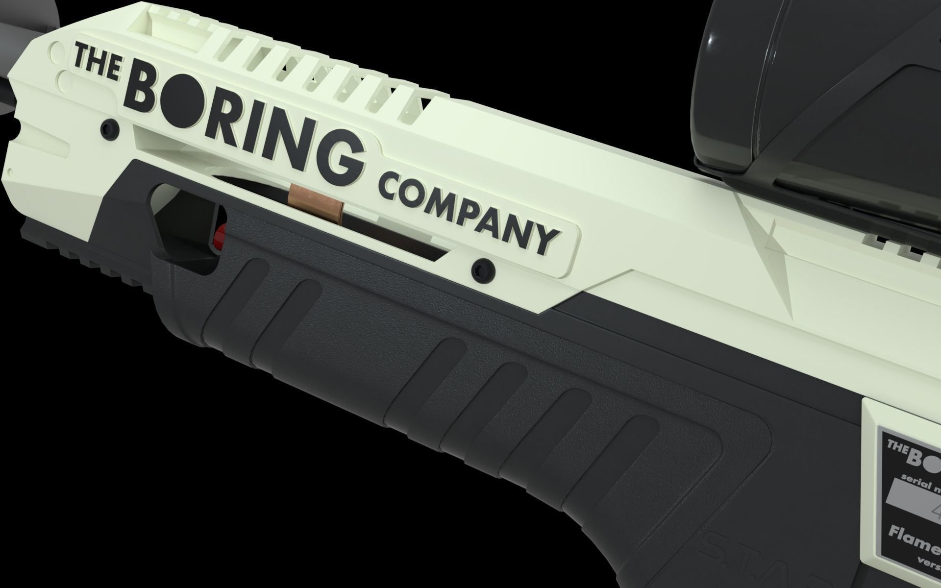 3D model The Boring Company Not a Flamethrower Gun VR / AR / low-poly ...