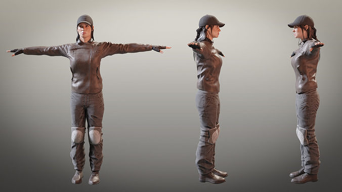 3D model Female Characters Game-Ready pack VR / AR / low-poly | CGTrader