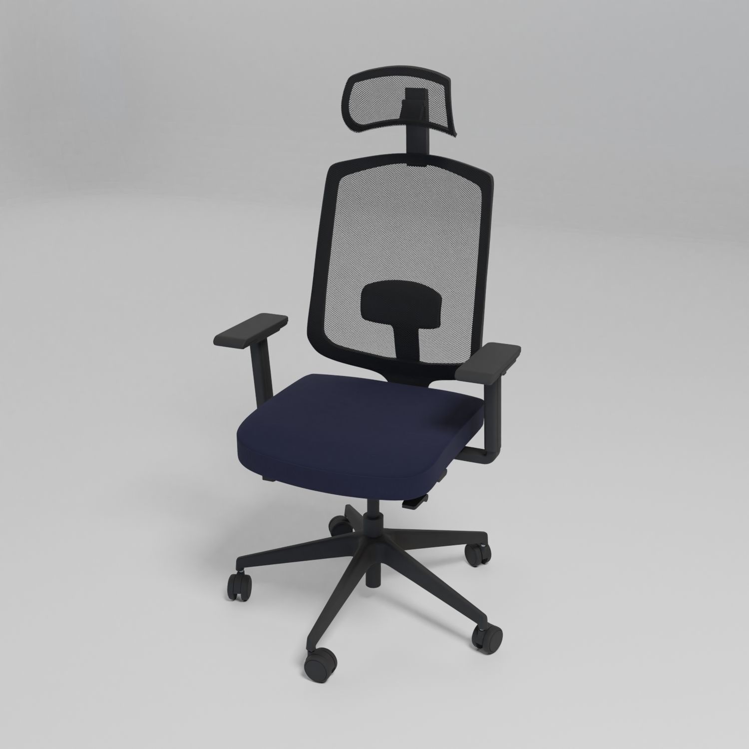SAVA - Office chair with 5-star base - free 3D model | CGTrader