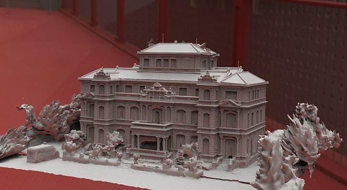 Spencer Mansion resident evil 3D model | CGTrader