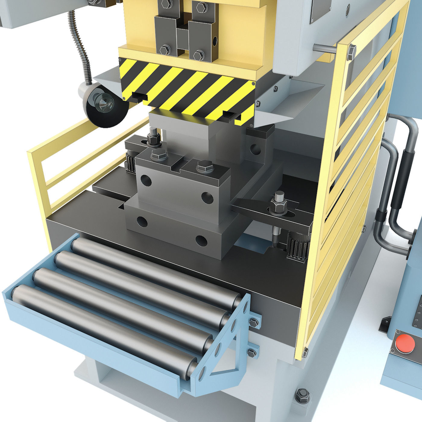 Industrial mechanical press-stamping machine tool KV2132 3D model ...