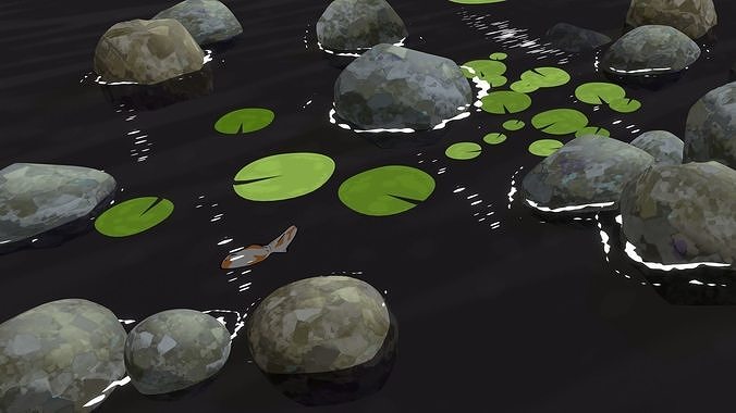 Anime Style Rocks Texture animated | CGTrader