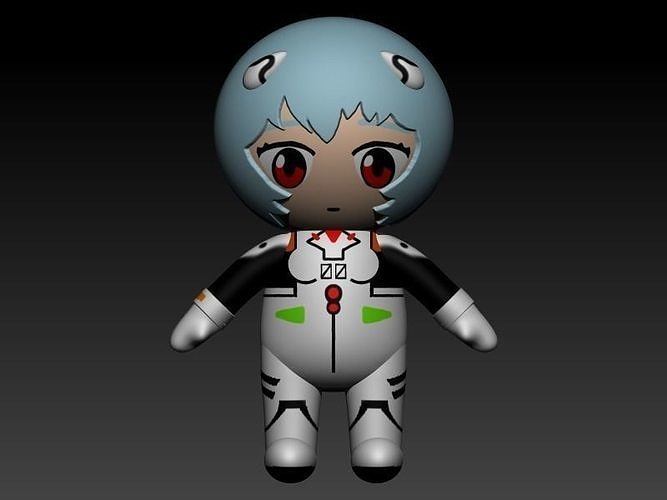 Rei chikita 3D plushie model 3D model 3D printable | CGTrader