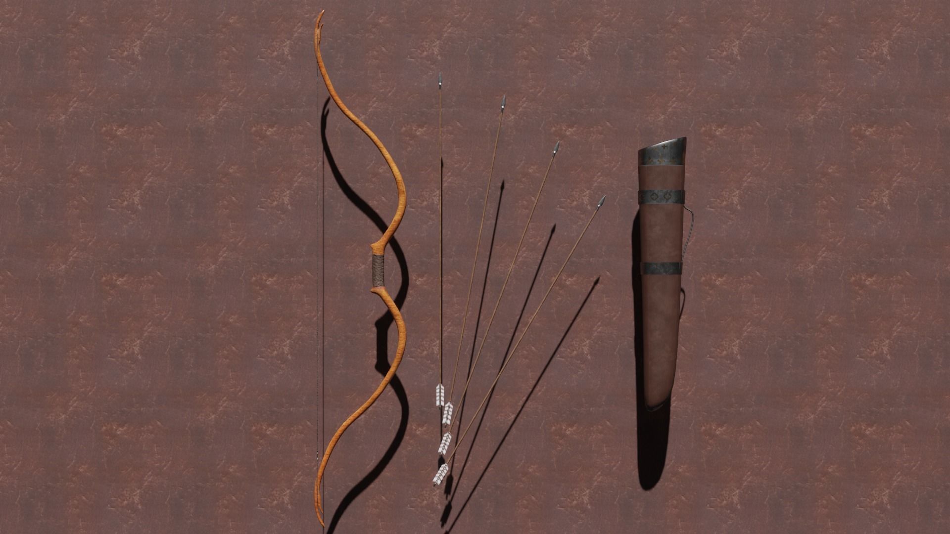 Bow asset free VR / AR / low-poly 3D model | CGTrader