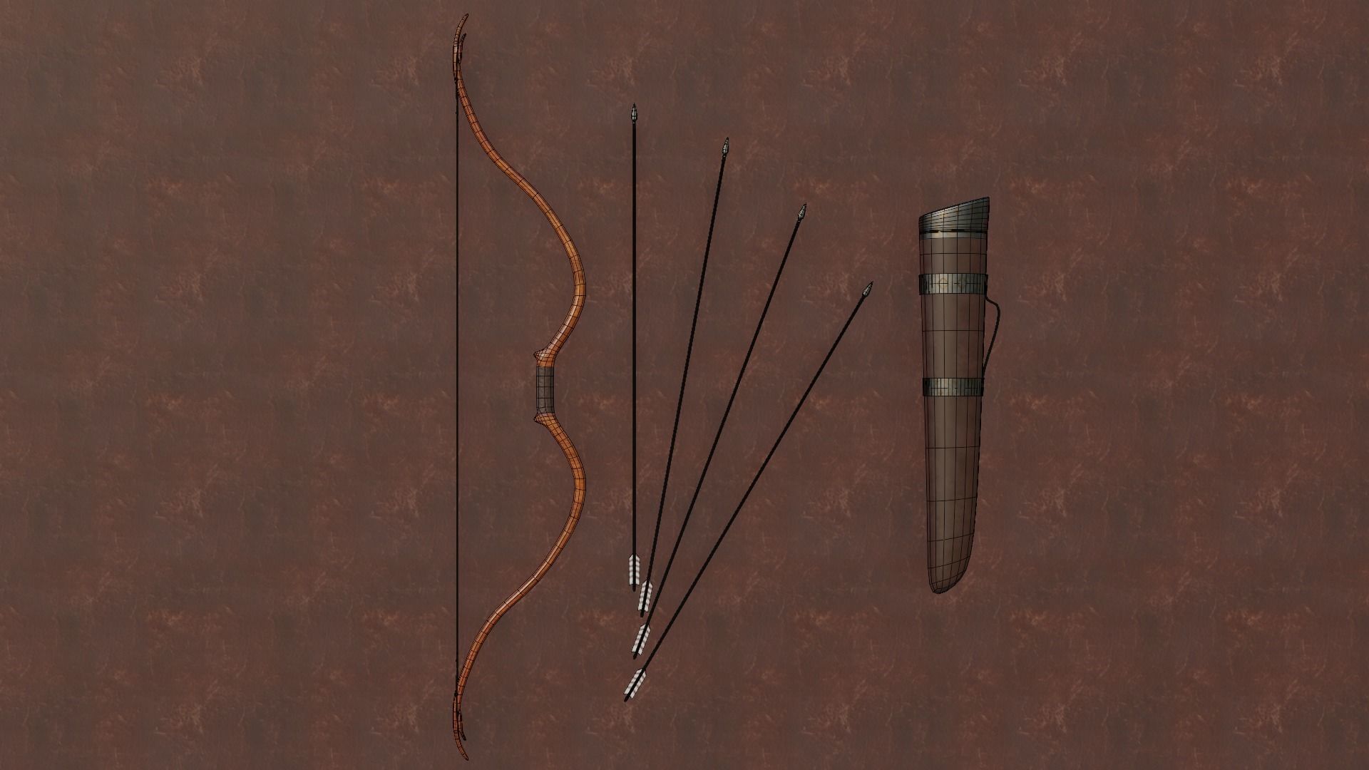 Bow asset free VR / AR / low-poly 3D model | CGTrader