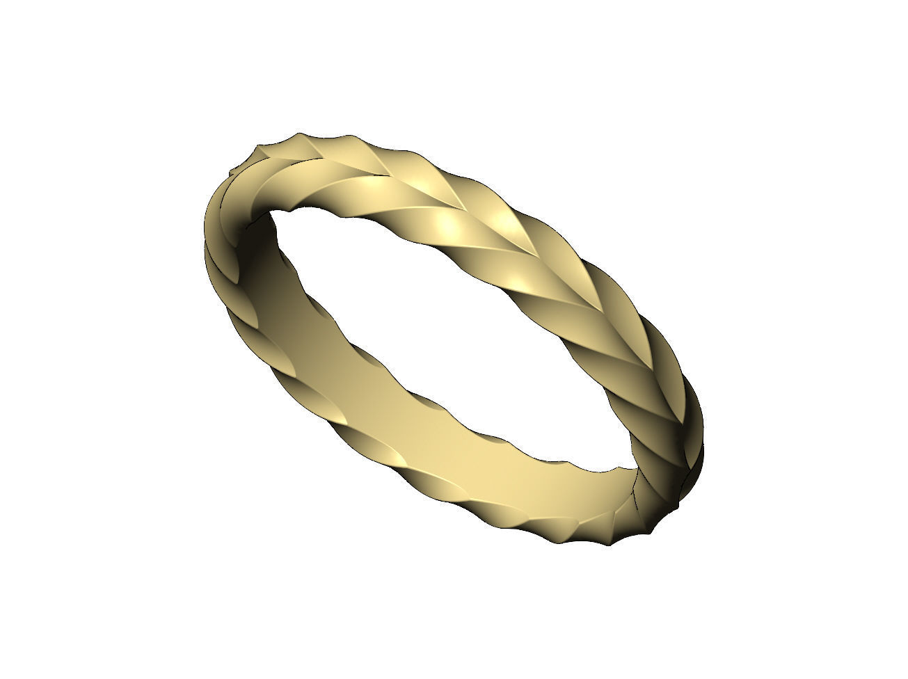 Double row twist motif band US sizes 5to10 3D model 3D printable | CGTrader