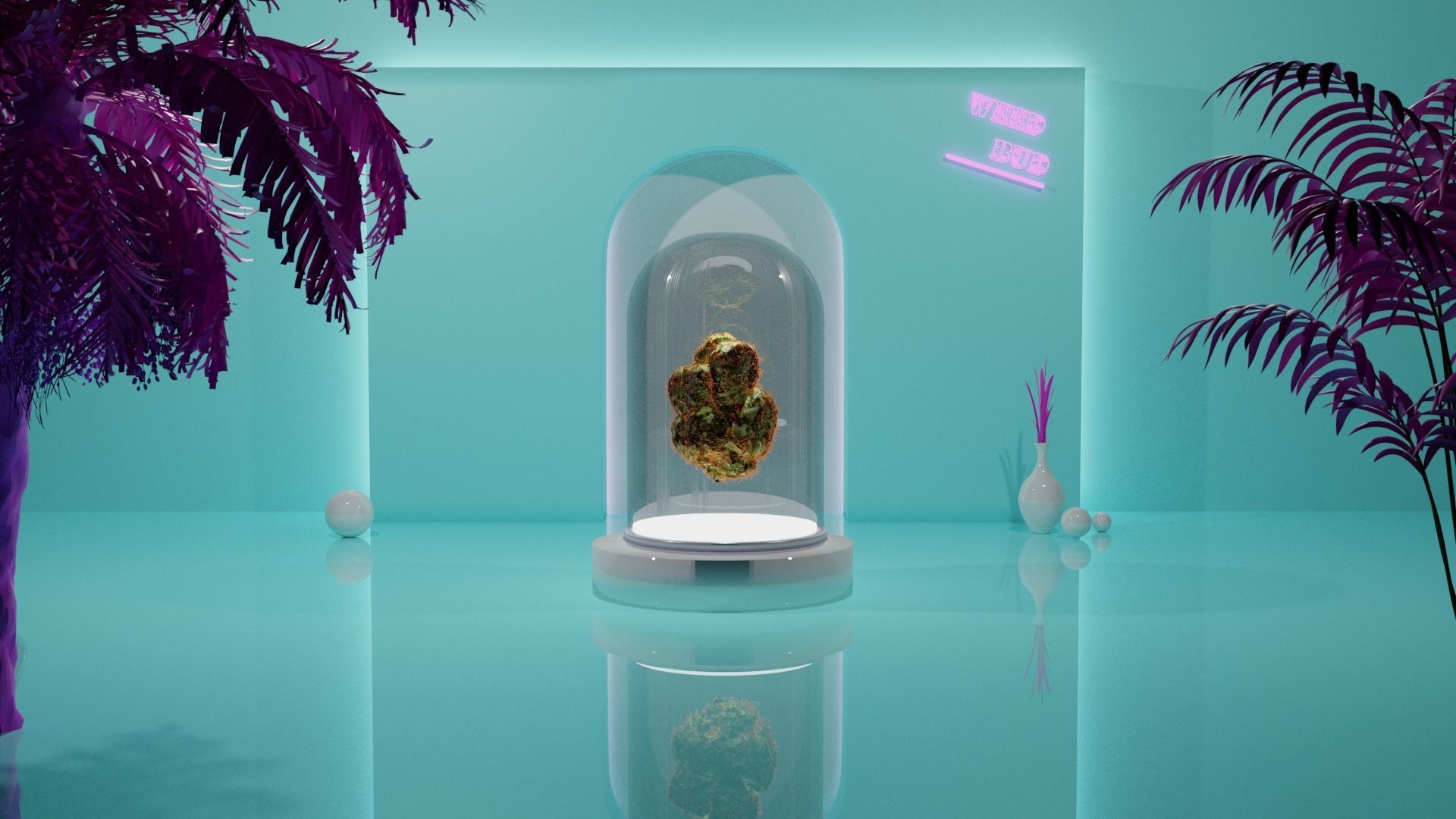 weed bud 3D model animated | CGTrader