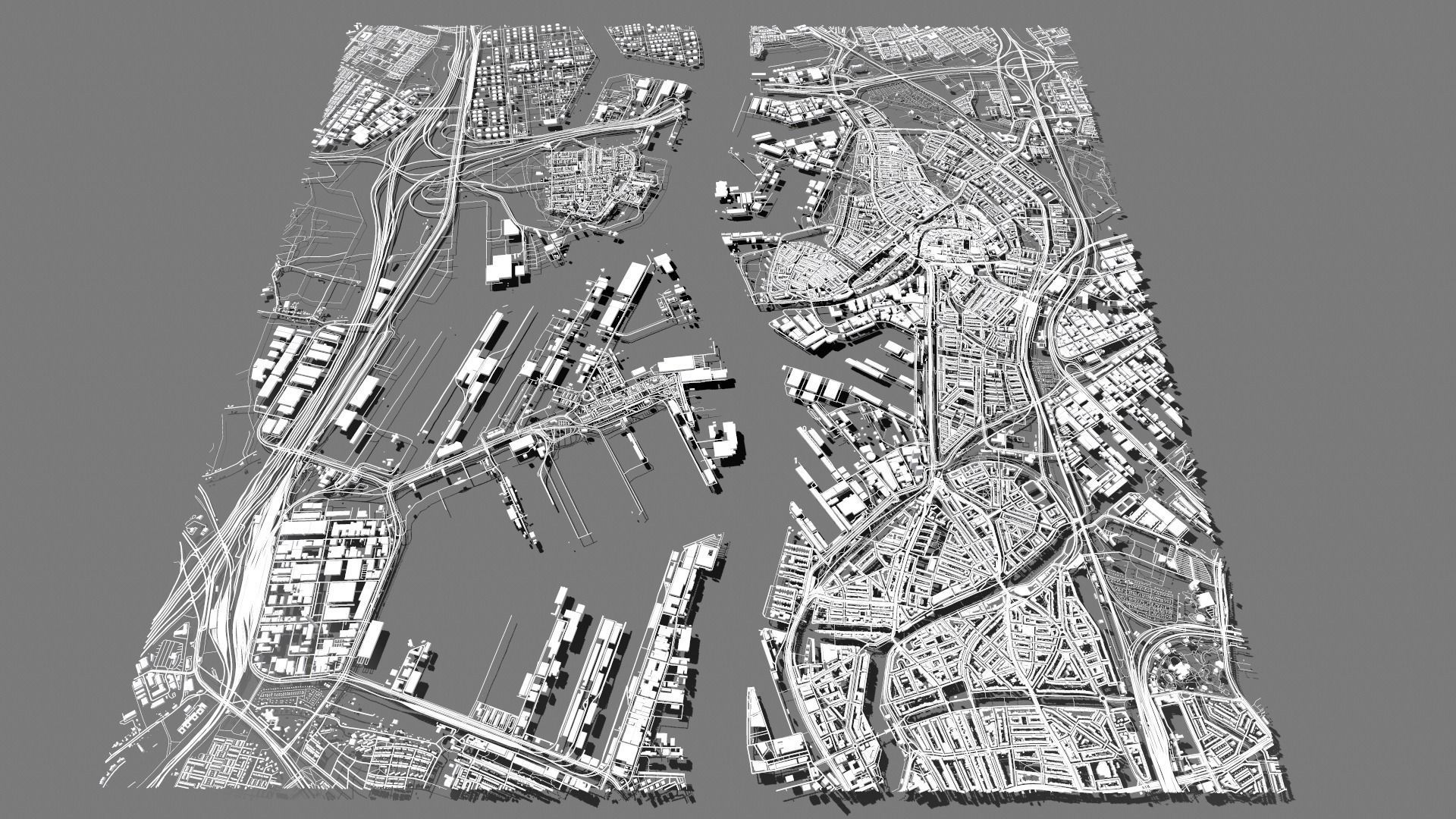 Cityscape Rotterdam Netherlands 3D model | CGTrader