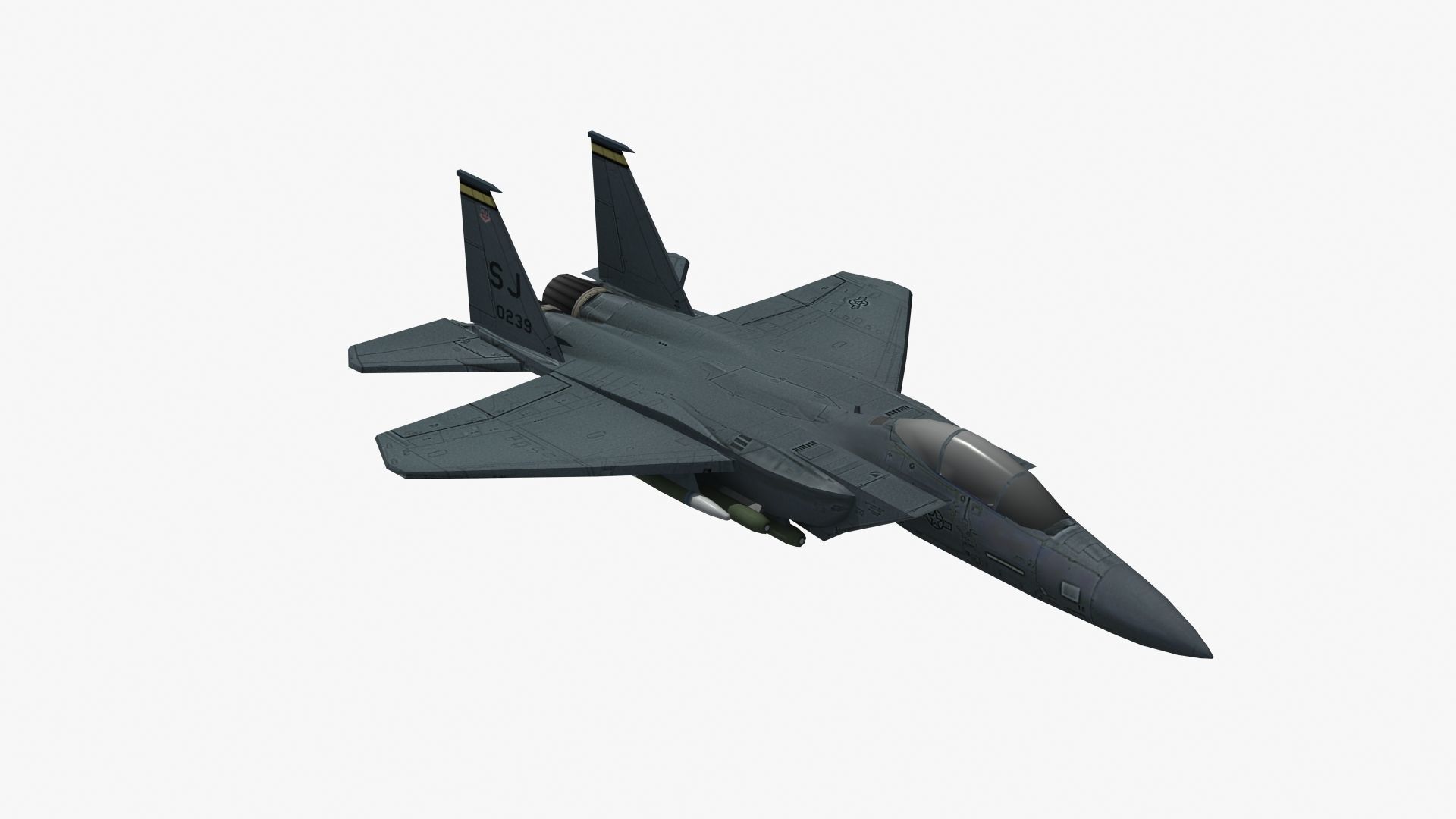 3D model F15E Strike Eagle VR / AR / low-poly | CGTrader