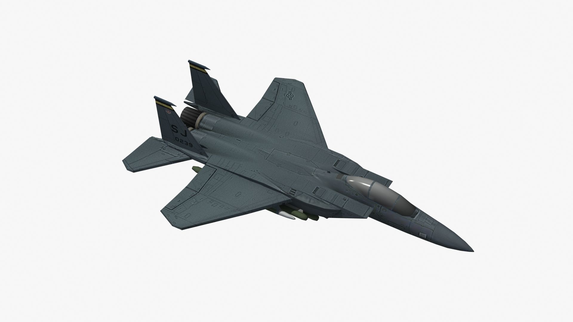 3D model F15E Strike Eagle VR / AR / low-poly | CGTrader