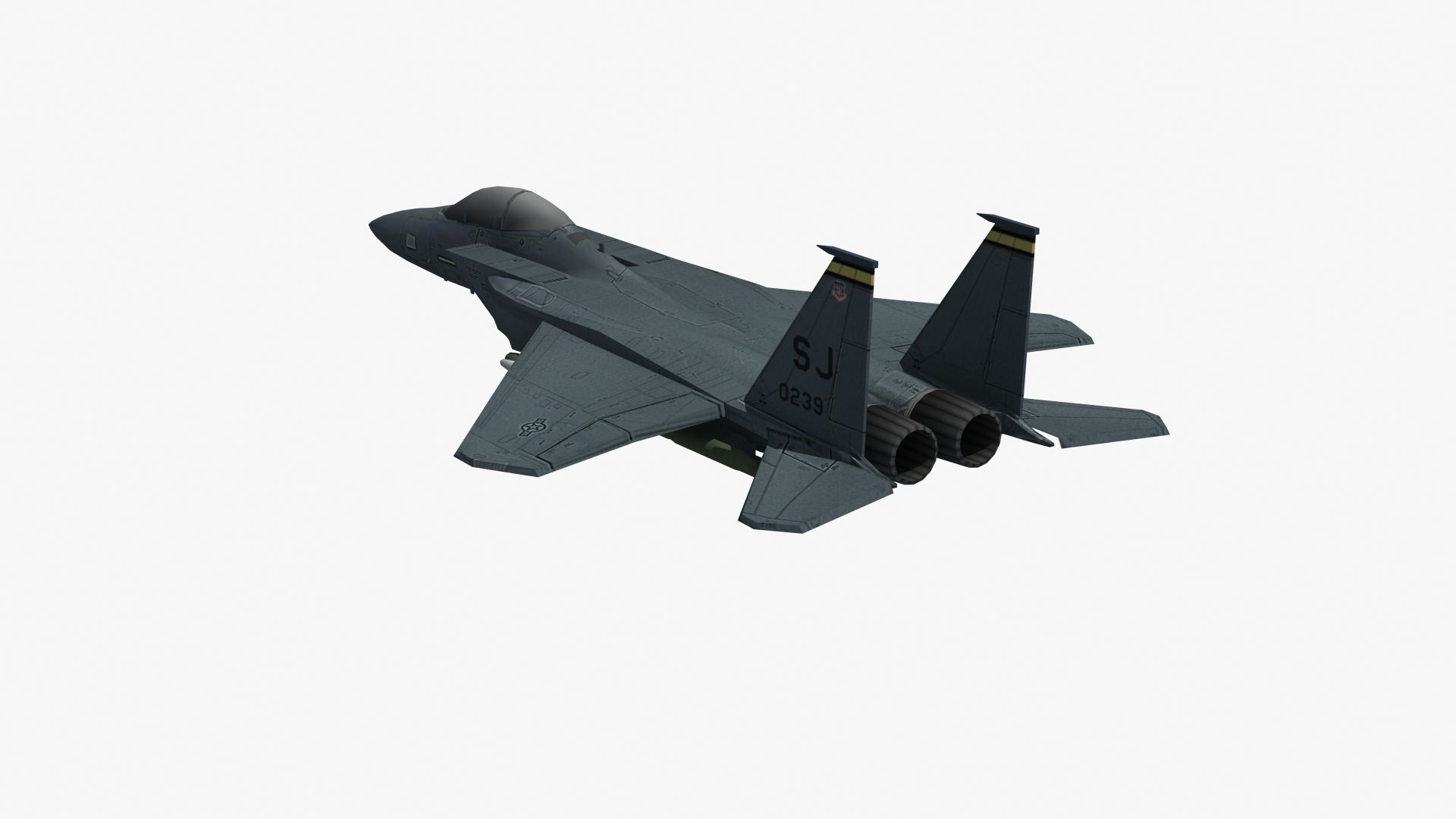 3D model F15E Strike Eagle VR / AR / low-poly | CGTrader