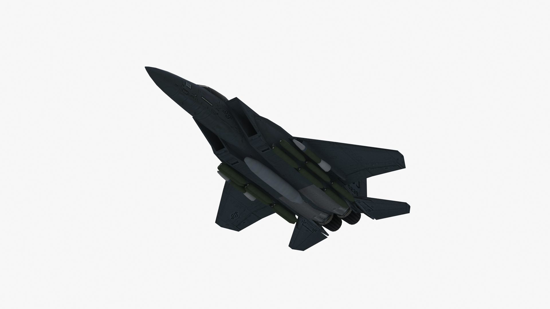 3D model F15E Strike Eagle VR / AR / low-poly | CGTrader