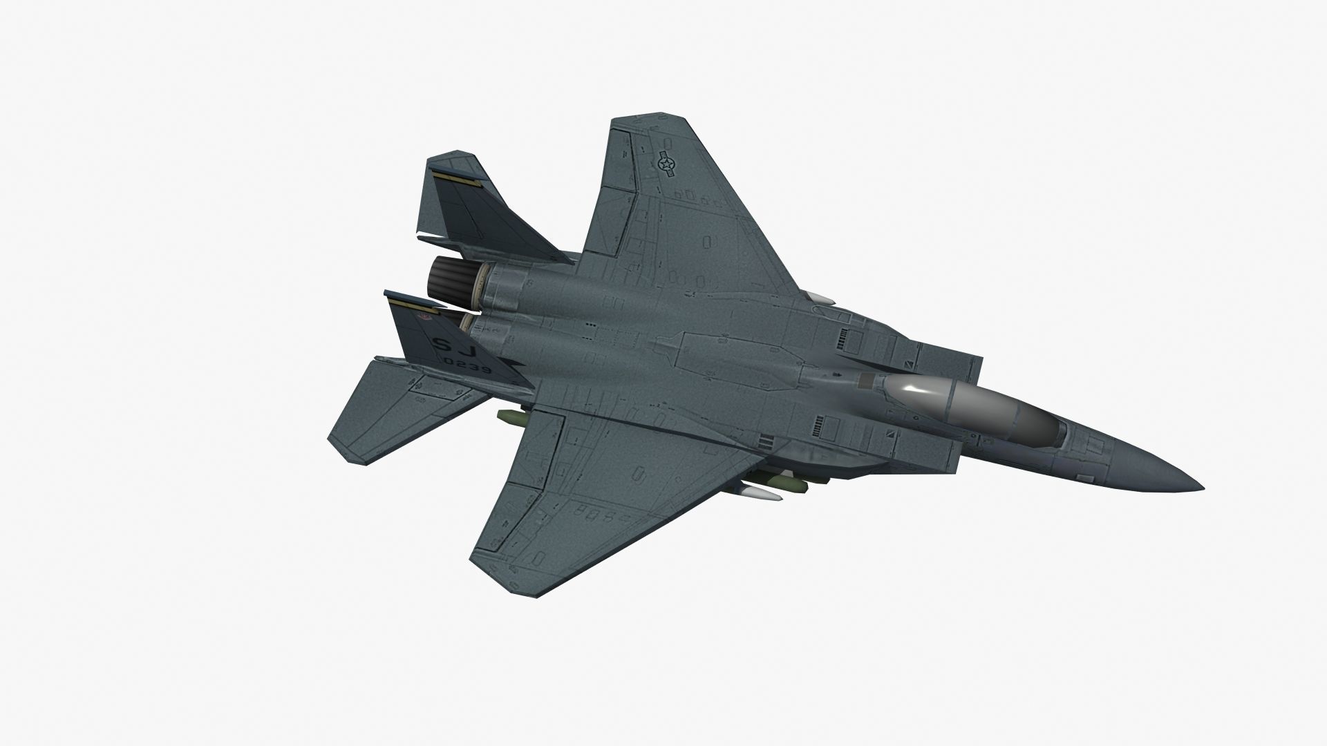 3D model F15E Strike Eagle VR / AR / low-poly | CGTrader