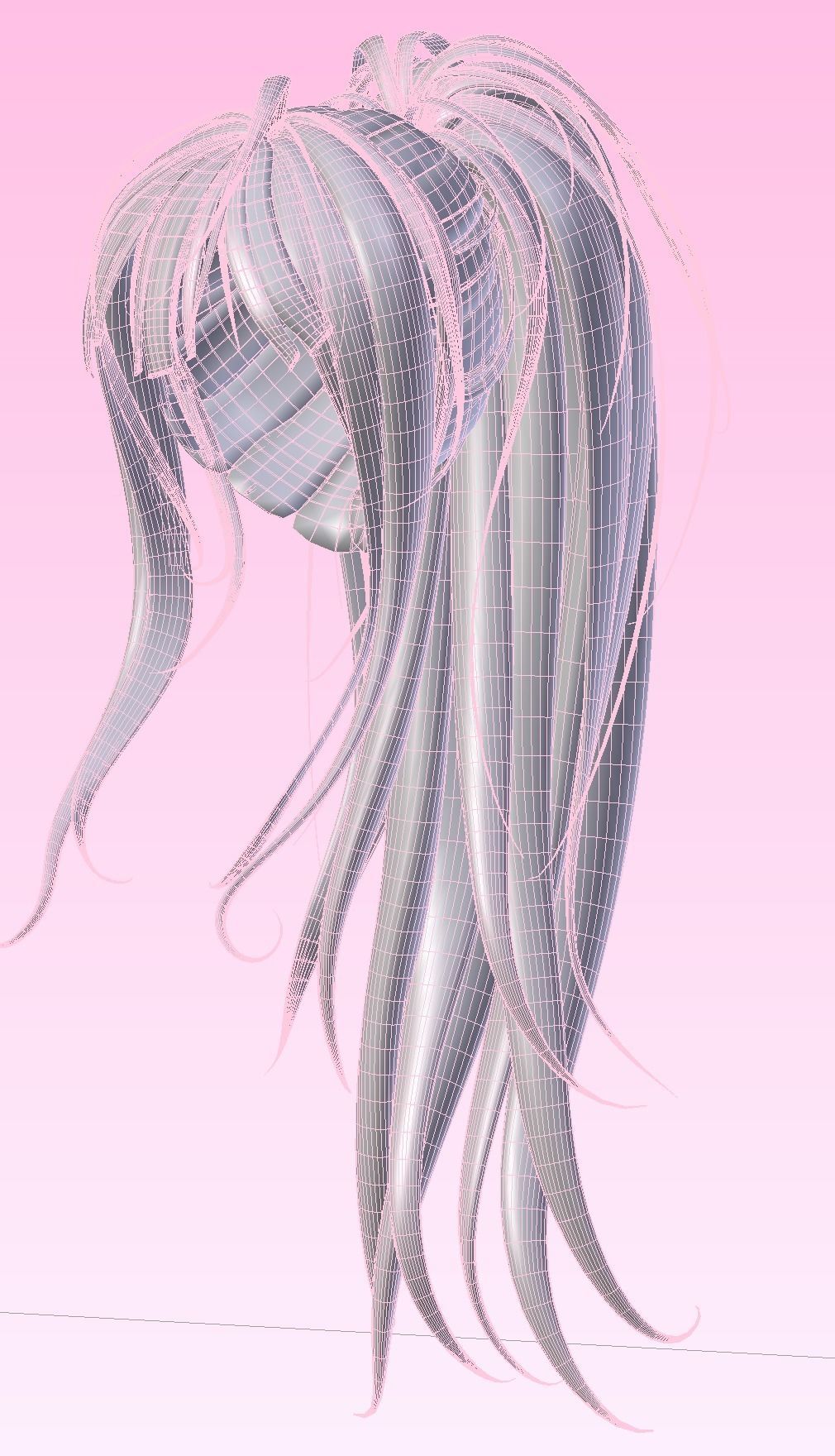 messy hair 3D model rigged | CGTrader