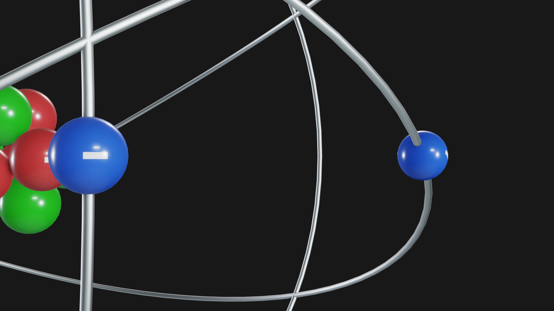 Atom Nuclear Model - Rutherford 3D model animated | CGTrader