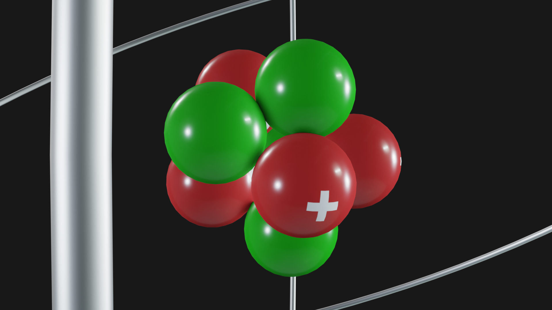 Atom Nuclear Model - Rutherford 3D model animated | CGTrader