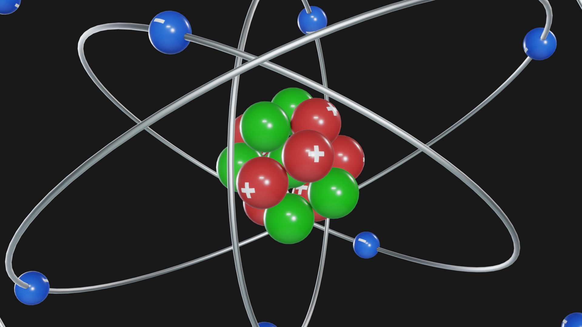 Atom Planetary Model - Bohr 3D model animated | CGTrader