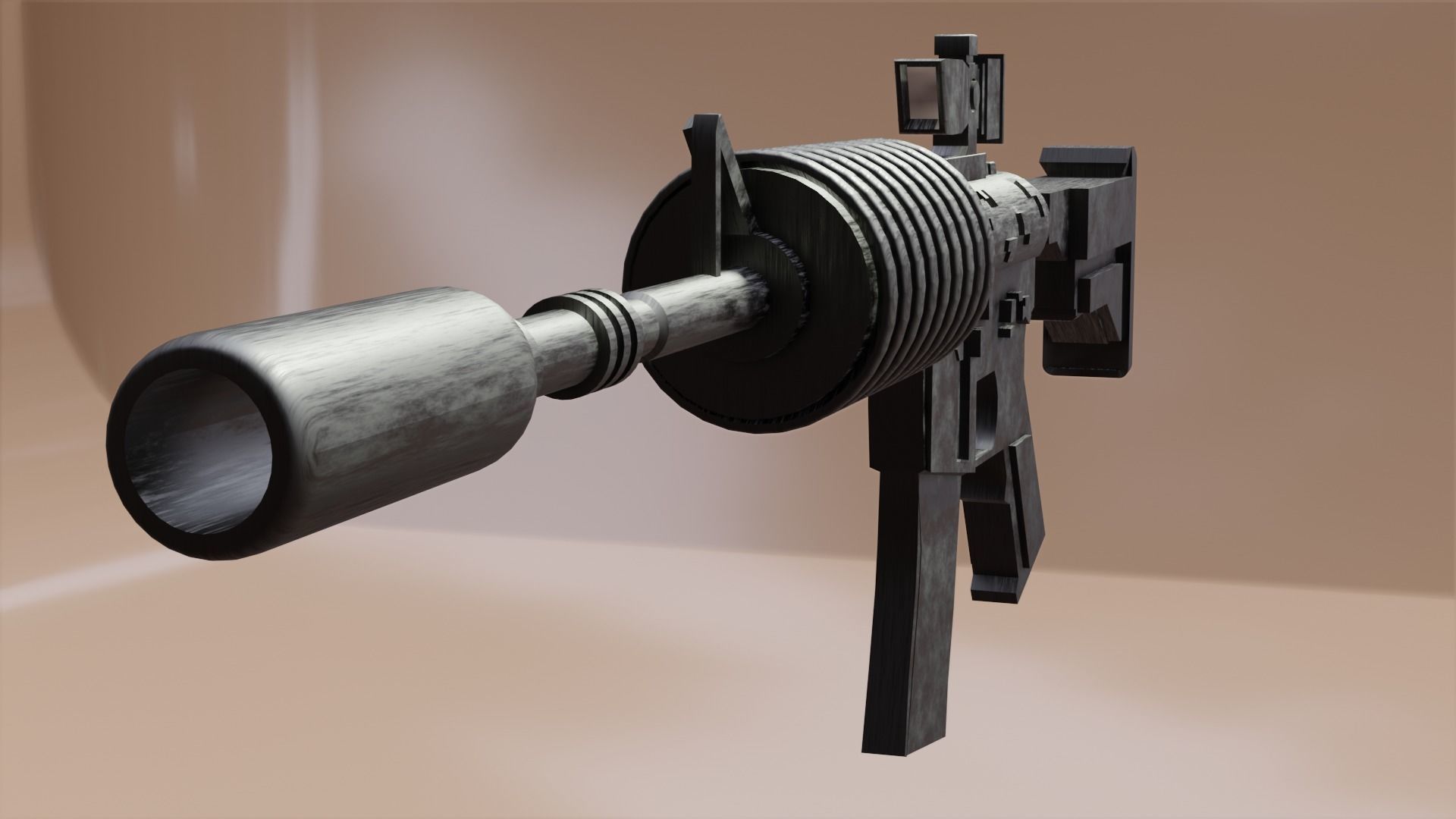 Machine gun free VR / AR / low-poly 3D model | CGTrader