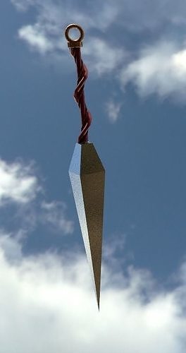 Kunai sword in sky free VR / AR / low-poly 3D model rigged | CGTrader