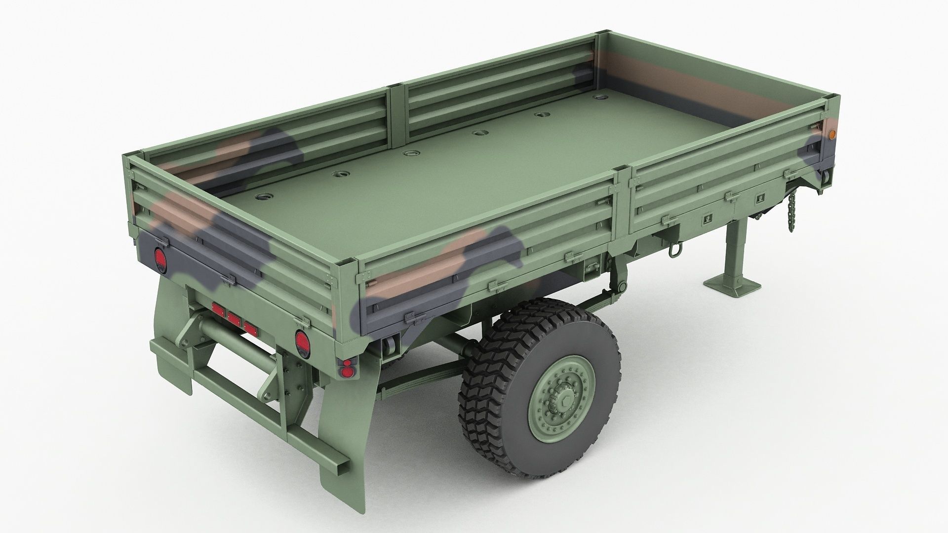 Military trailer M1082 3D model | CGTrader