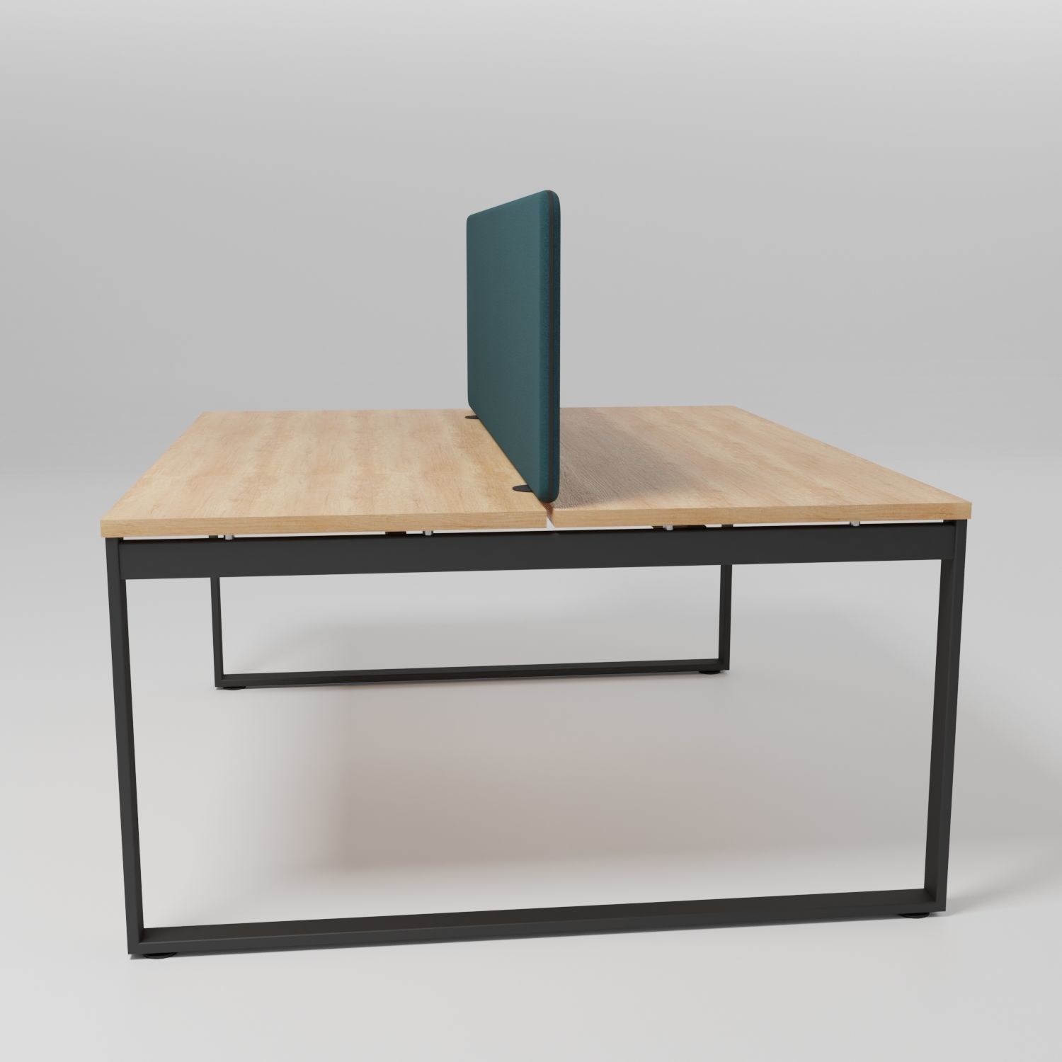 OGI Q - Rectangular melamine-faced chipboard workstation bench - free ...