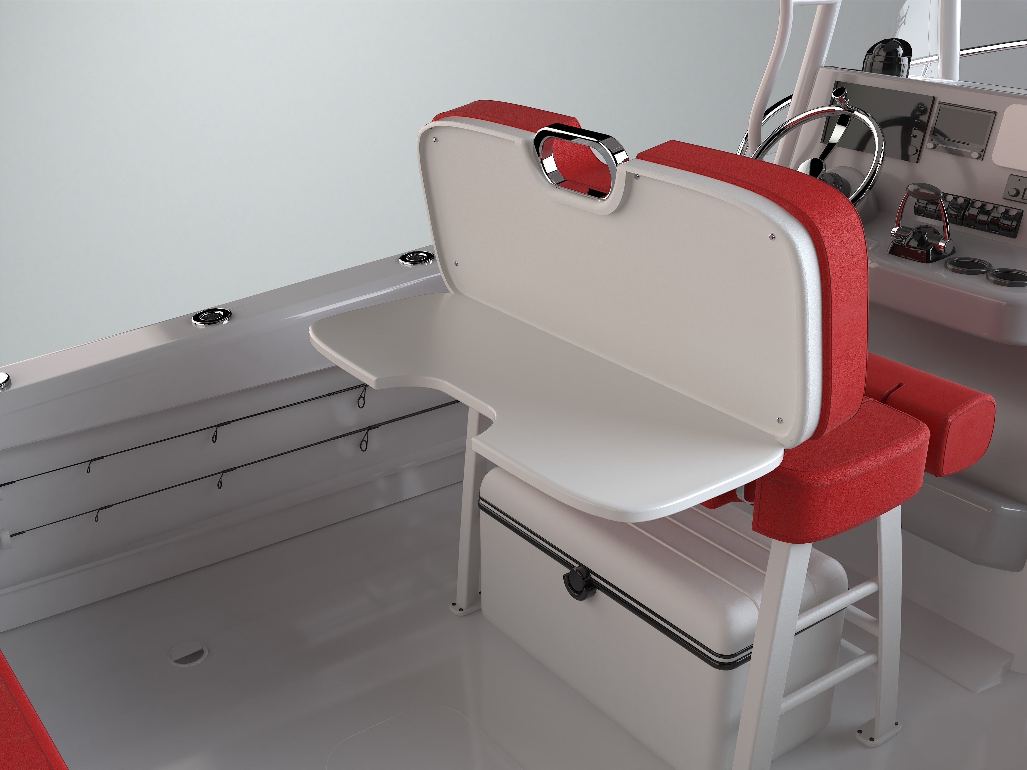 Boston Whaler Concept Design Center Console Boat 3D model | CGTrader