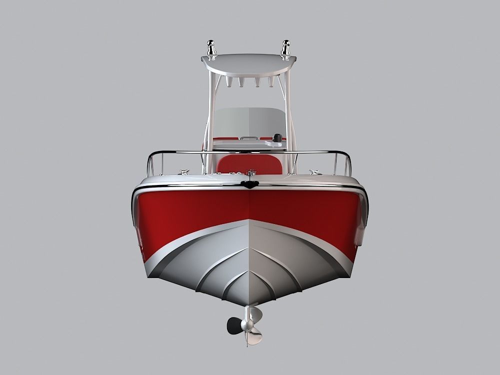 Boston Whaler Concept Design Center Console Boat 3D model | CGTrader