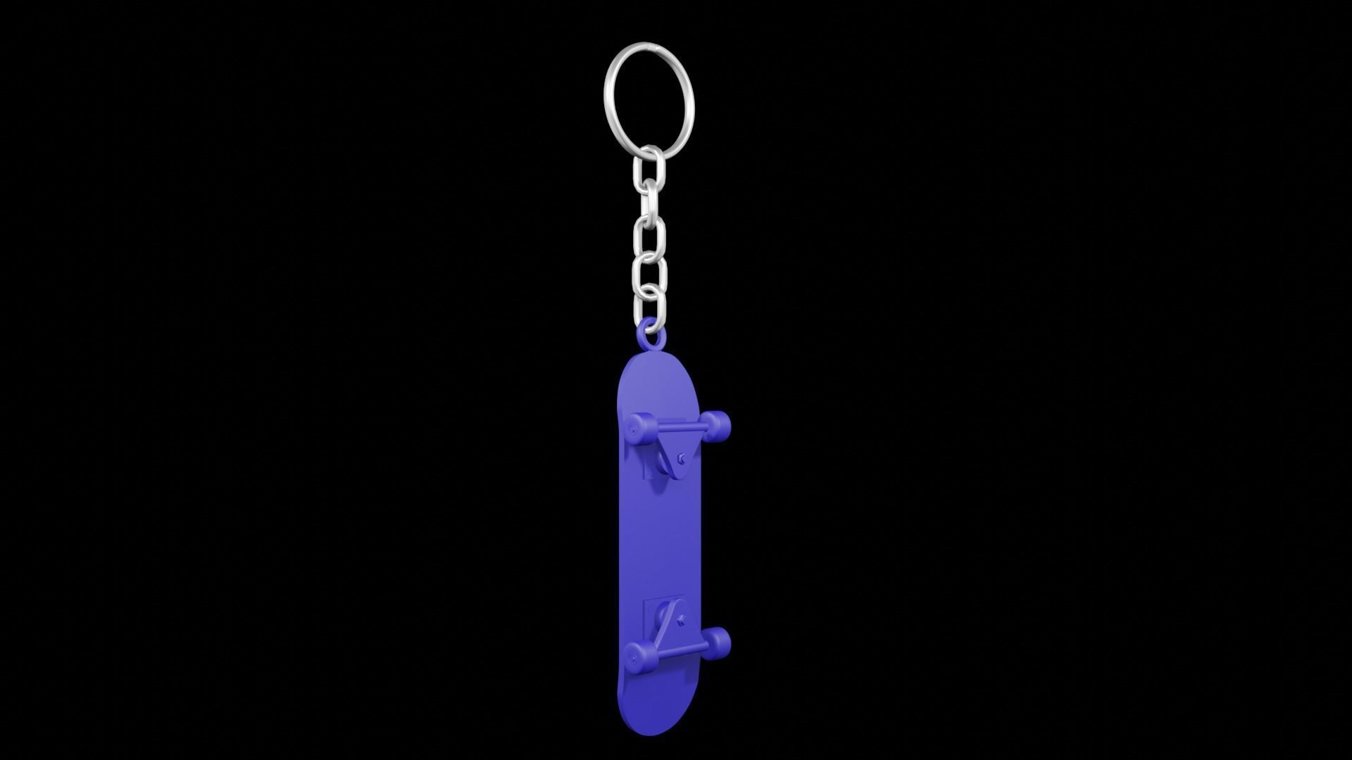 Skate Board keychains 3d print - blender 3d free 3D model 3D printable ...
