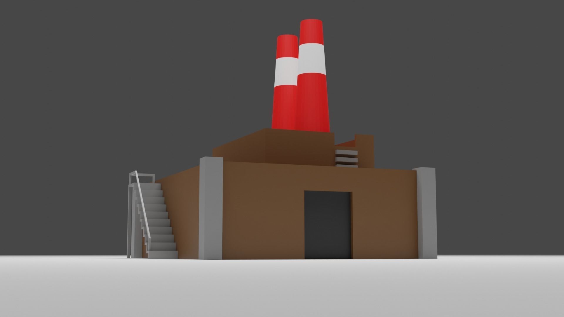 Factory free VR / AR / low-poly 3D model | CGTrader