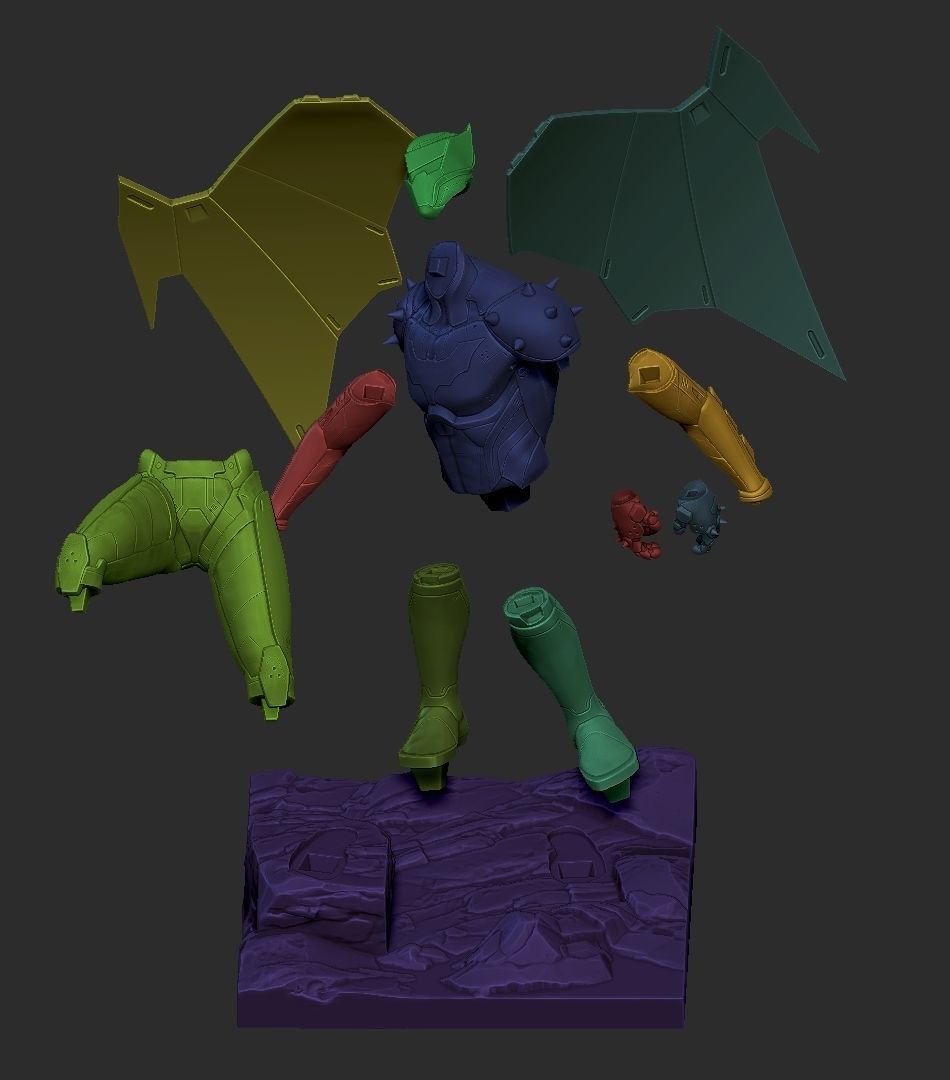 Batman Hellbat Armor 3D model 3D printable | CGTrader