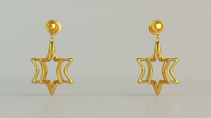 Ear Rings 3D model | CGTrader