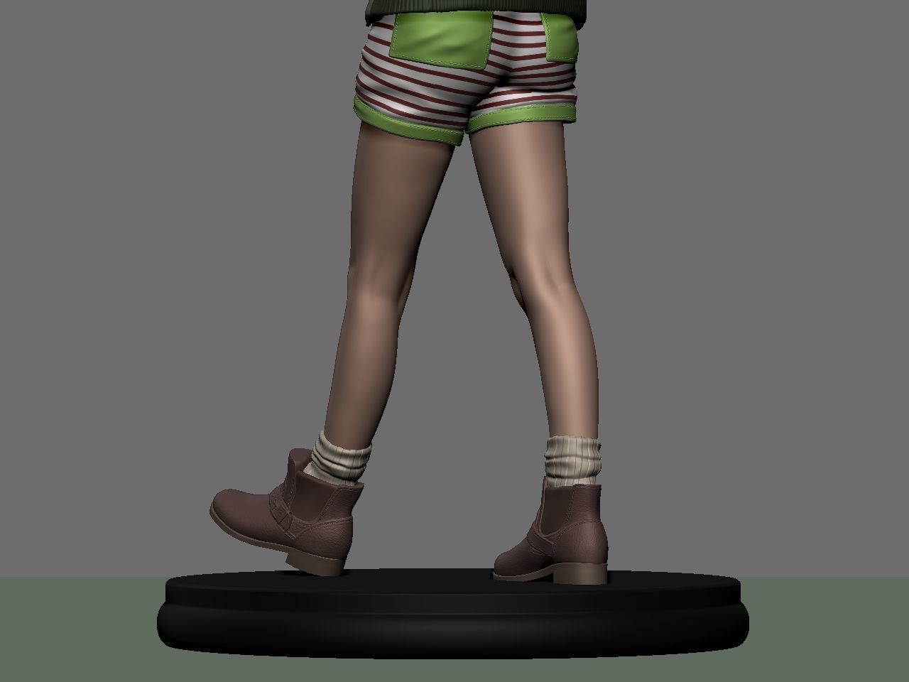 Mathilda woman holding gun and plants 3D model 3D printable | CGTrader