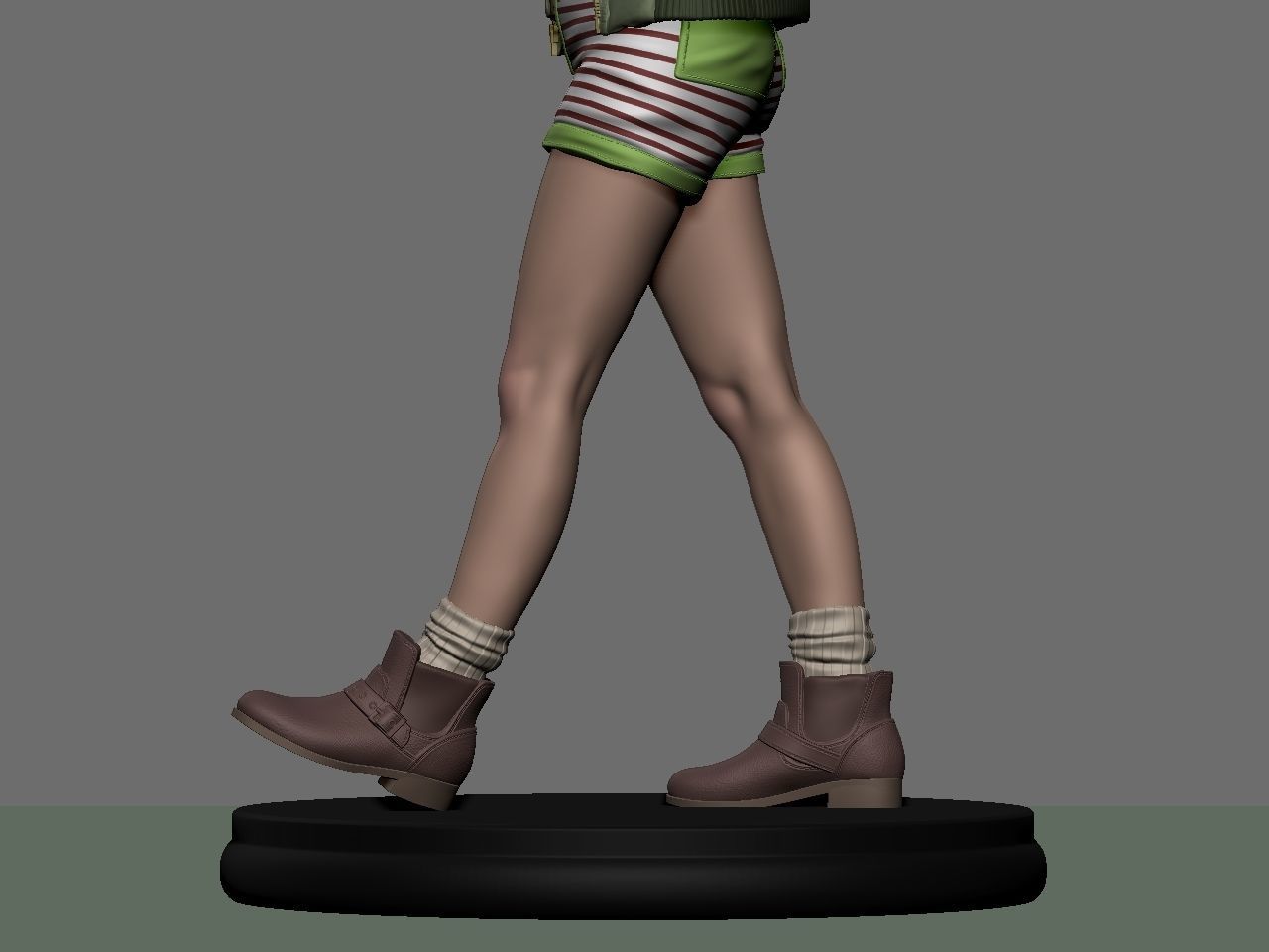 Mathilda woman holding gun and plants 3D model 3D printable | CGTrader